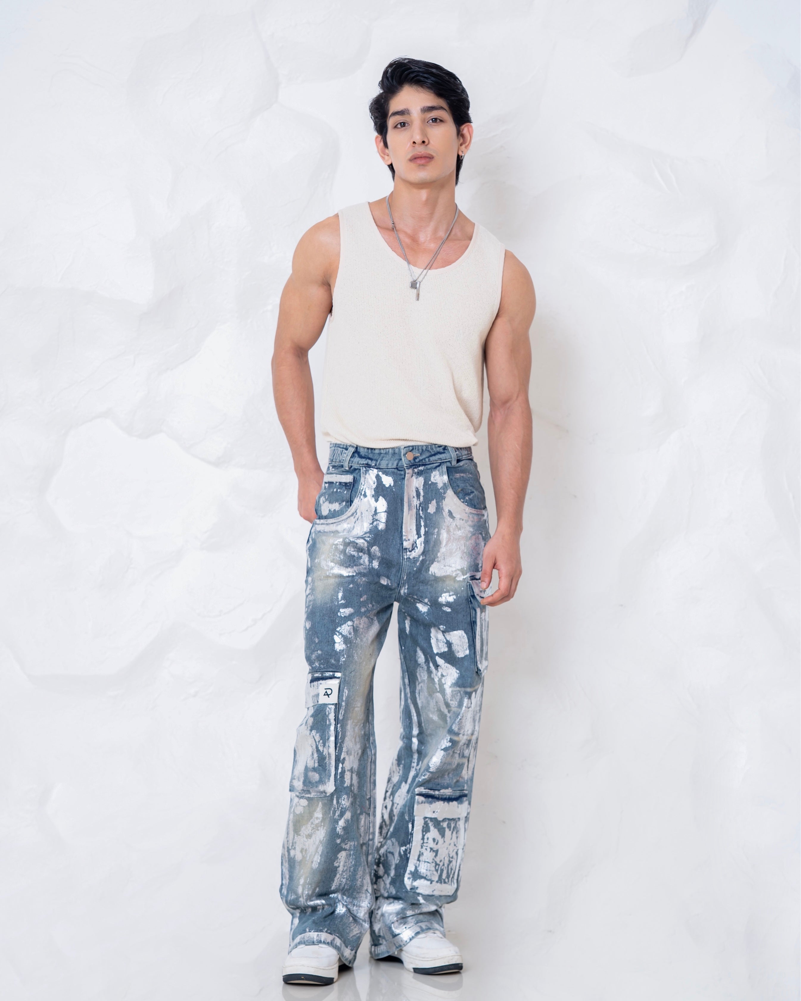 Chrome Pulse Jeans – Avant-Divine-2025